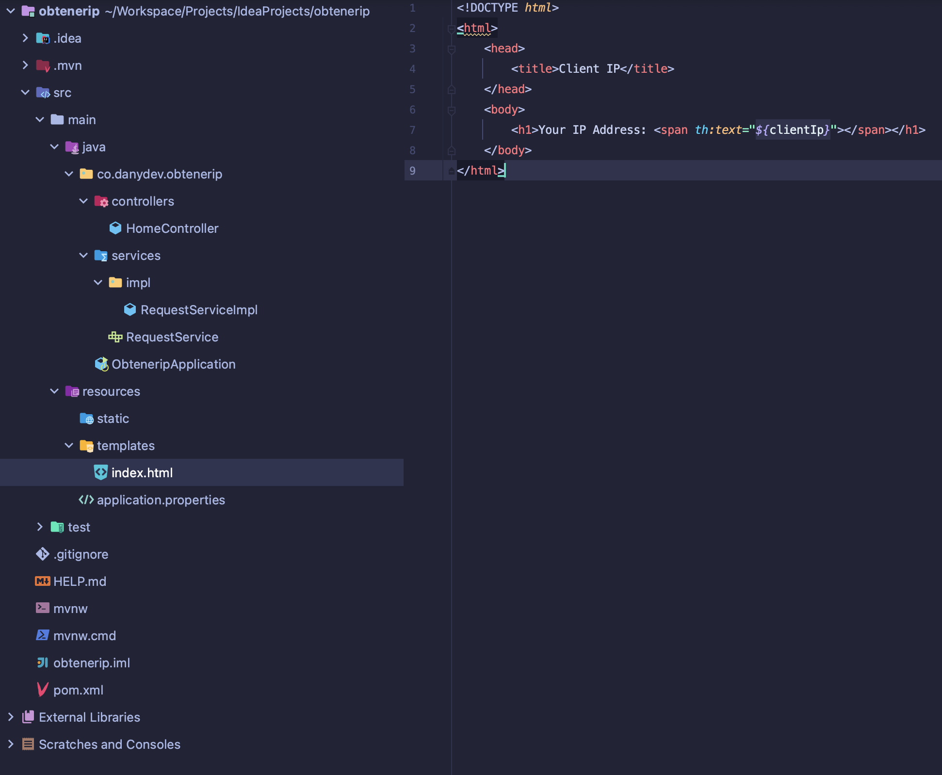 Como obtener dirección IP del cliente Utilizando Spring Boot Web
